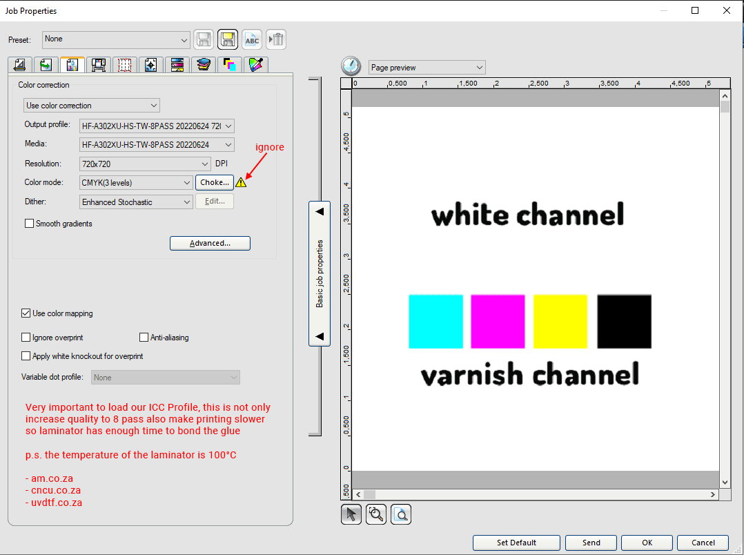 Print White and Varnish Guideline and Sample Files / directTOFILM UV DTF Printer